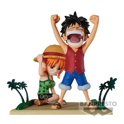 ONE PIECE WORLD COLLECTABLE FIGURE LOG STORIES-MONKEY.D.LUFFY & NAMI ...